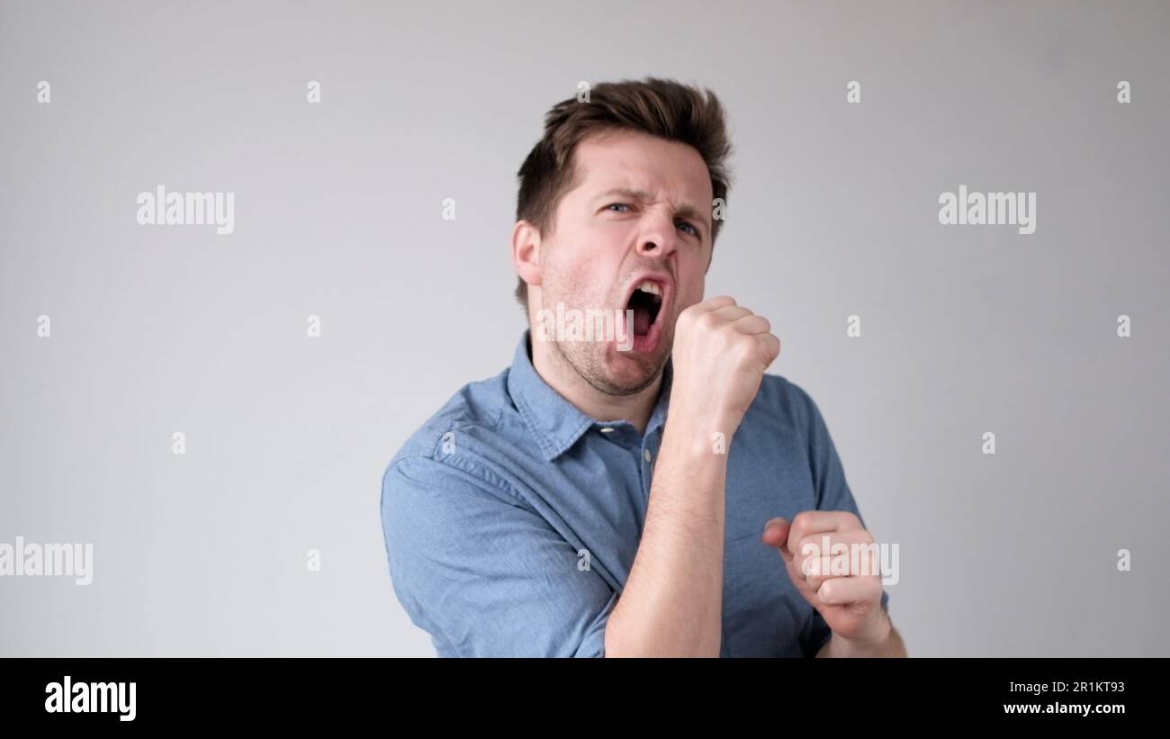 Man pretends hi-res stock photography and images - Alamy