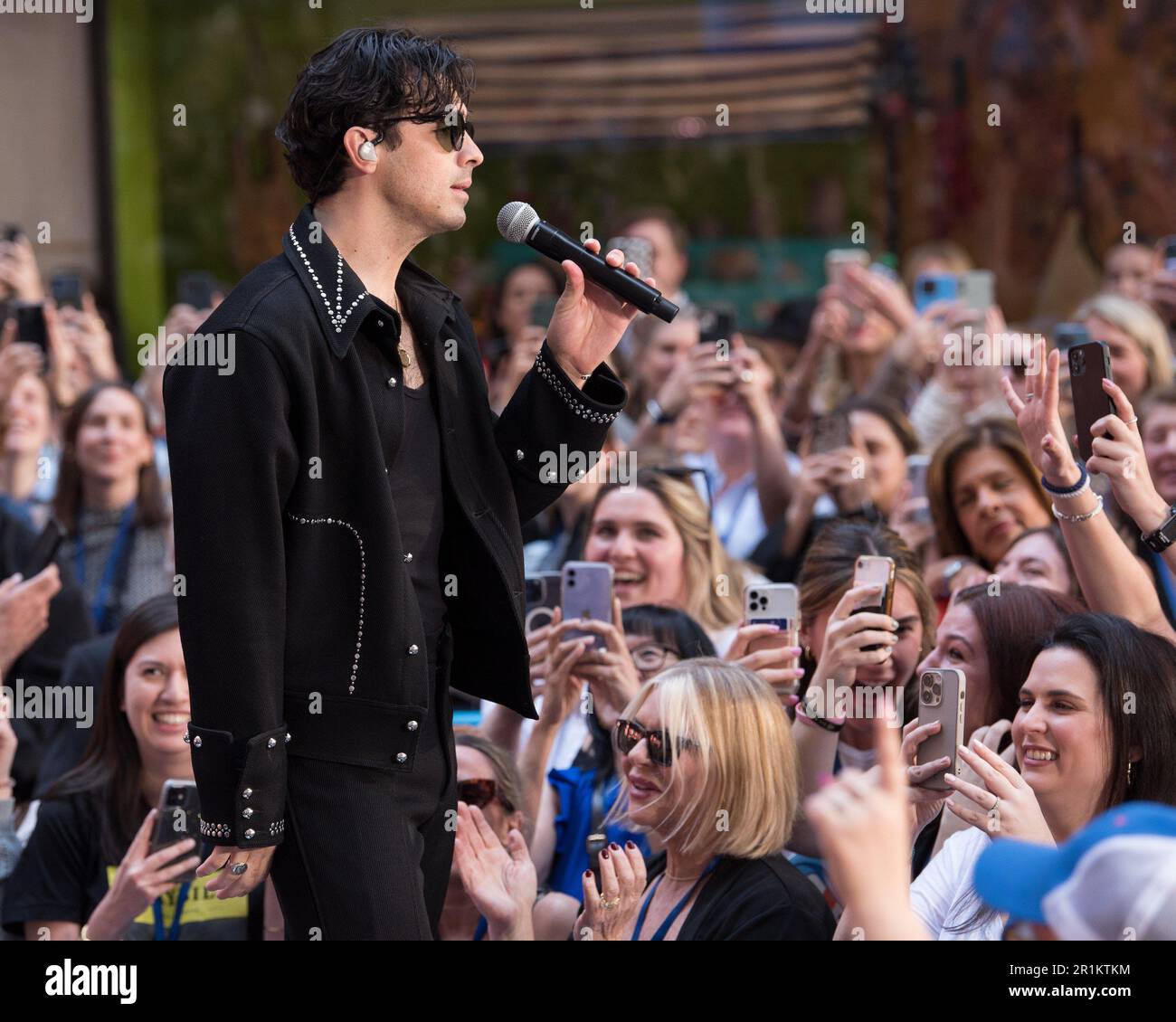 New York, NY, USA. 12th May, 2023. Joe Jonas, Jonas Brothers on stage ...