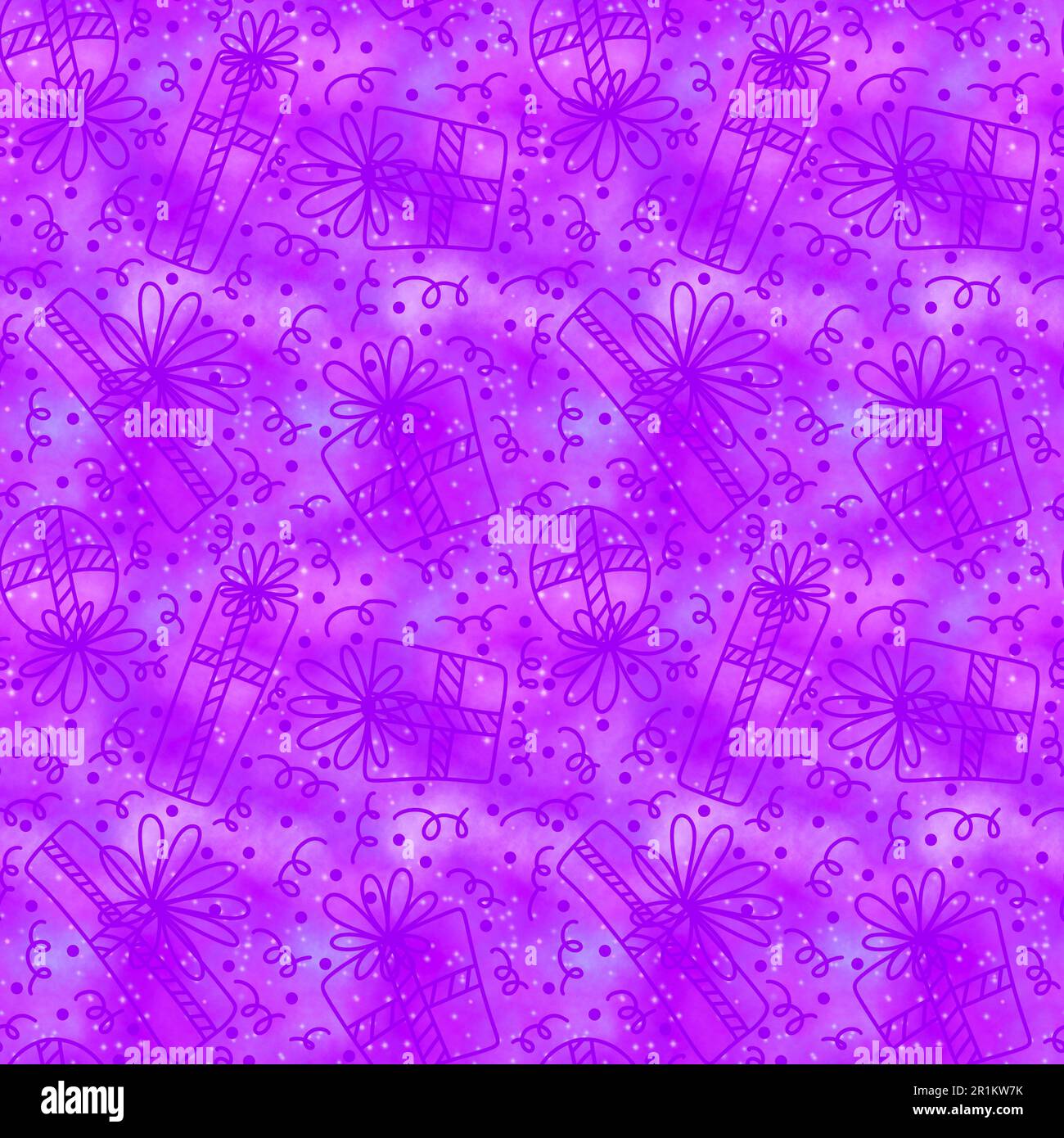 Festive gift box seamless present pattern for wrapping paper and ...