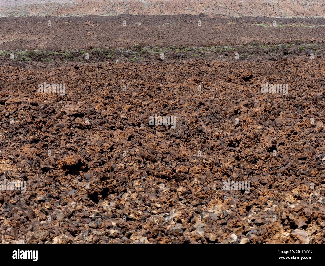 Volcanic lava texture soil in Teide National Park Stock Photo - Alamy