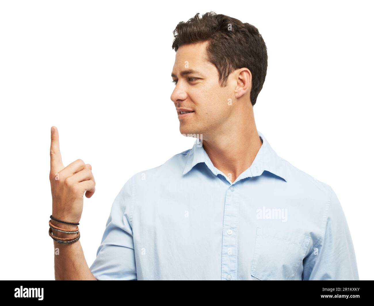 Hes got ideas on rotation. A handsome young man spinning something on ...