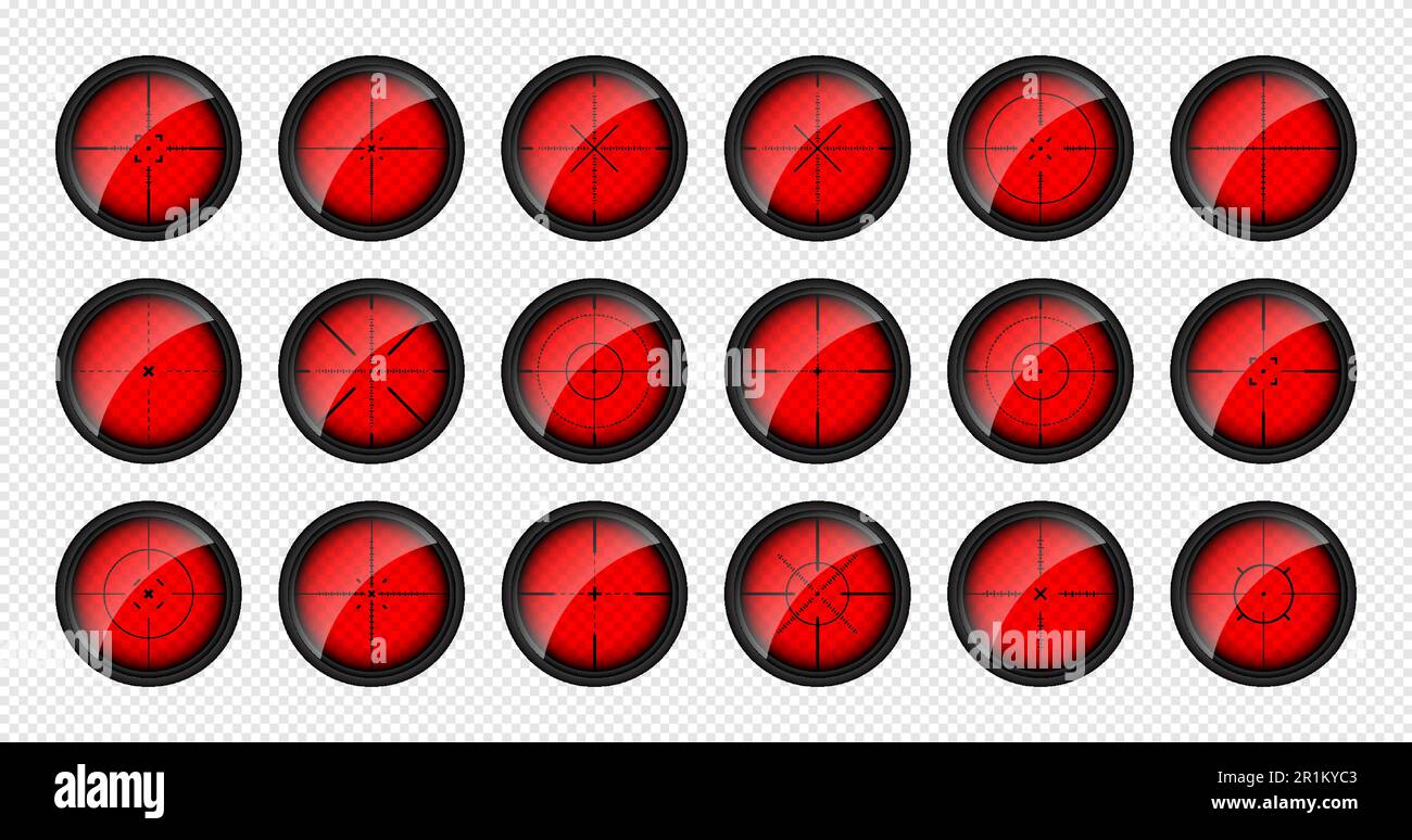 Various weapon thermal infrared sights, sniper rifle optical scopes ...