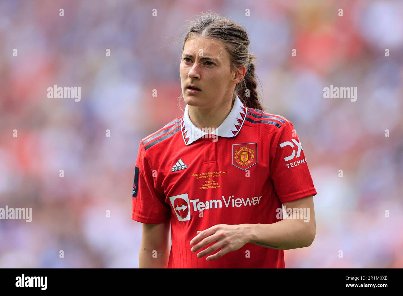 Hannah Blundell #6 of Manchester United during the Vitality Women's FA ...