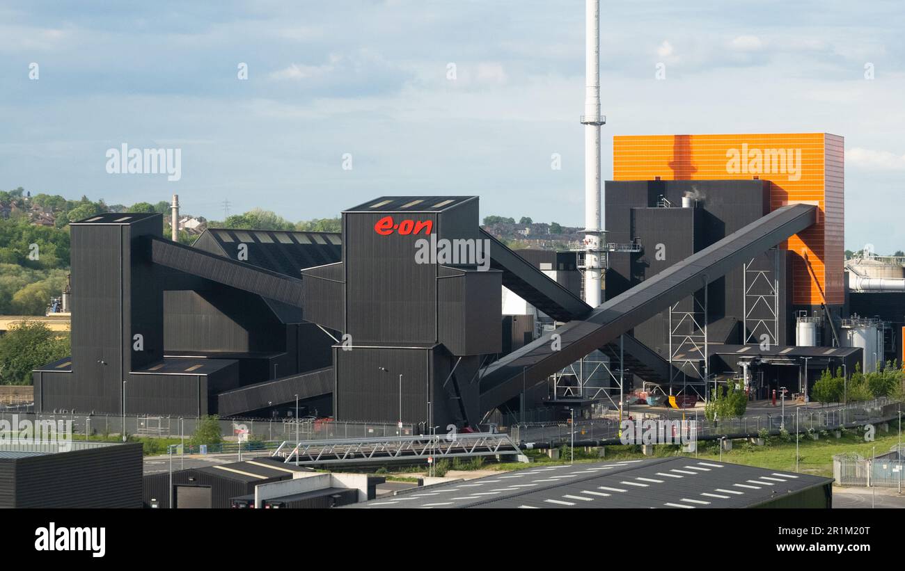 E.on Eon Blackburn Meadows biomass plant, Sheffield, South Yorkshire ...