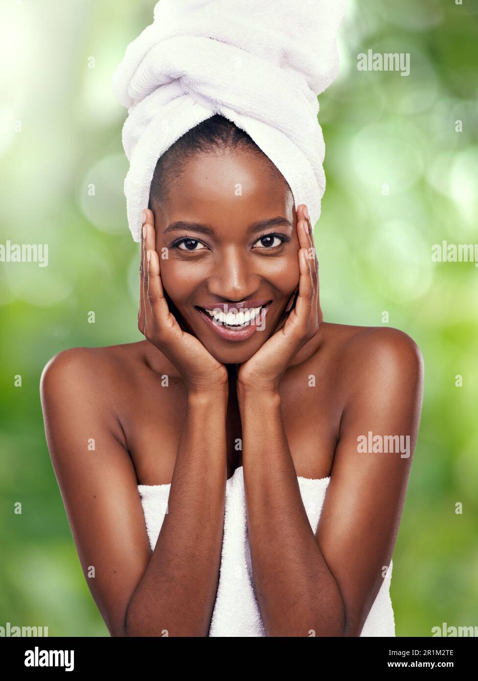 Feel that Thats what fabulous skin feels like. a beautiful young woman ...