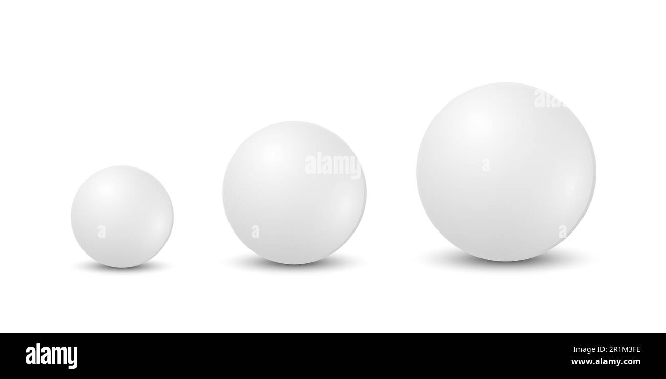 Vector 3d Realistic White Round Pharmaceutical Medical Pill, Capsule ...