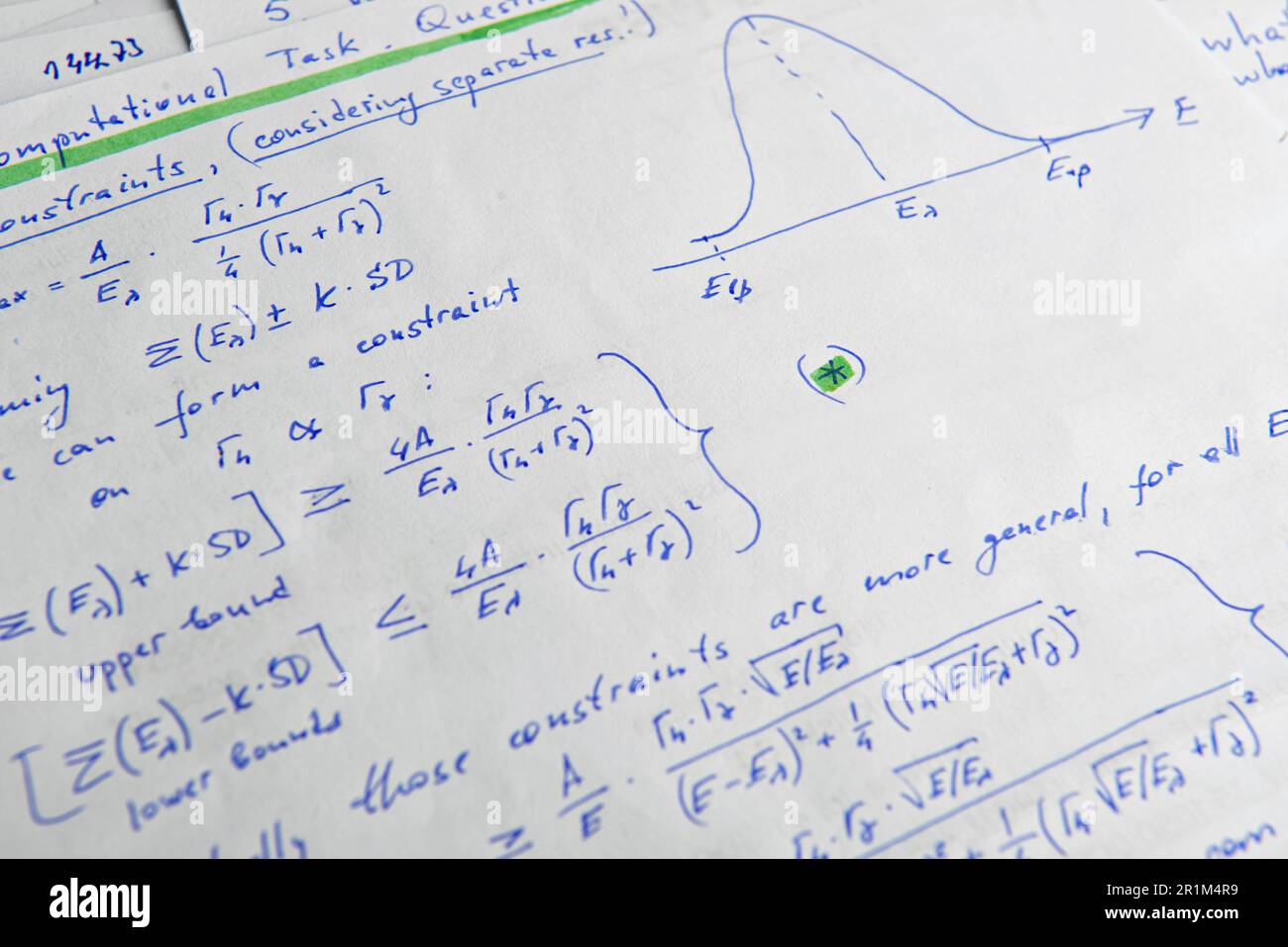 Calculations written hi-res stock photography and images - Alamy