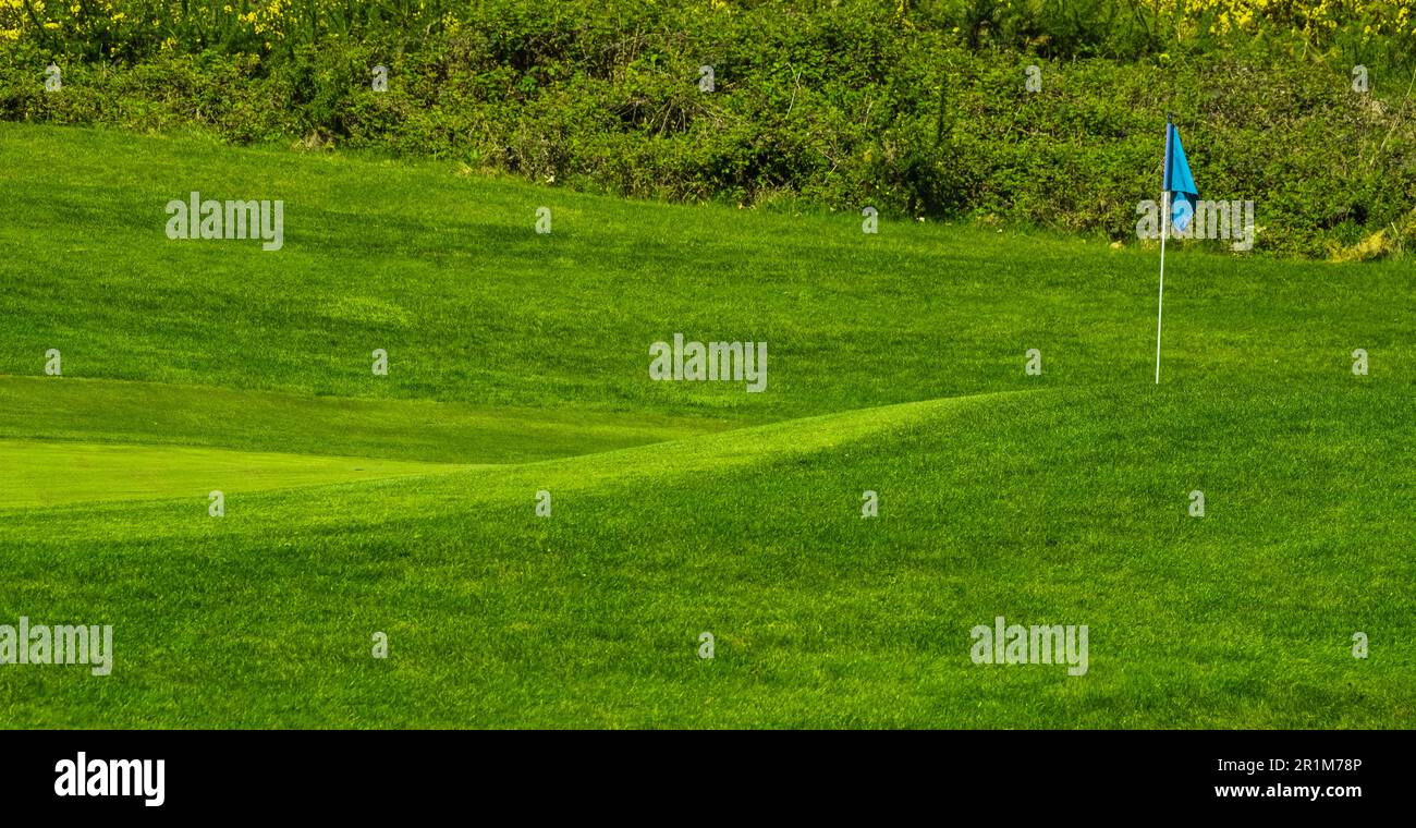 Golf putting green flag hi-res stock photography and images - Alamy