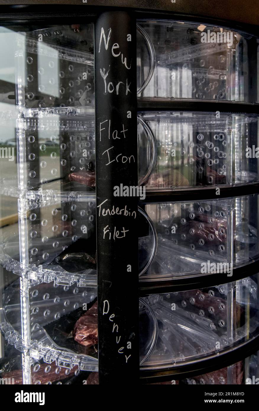 York, Nebraska, USA. 14th May, 2023. The vestibule of the McLean Beef ...