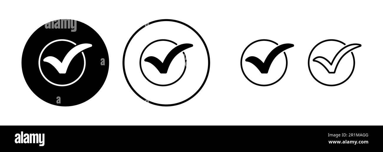 check icon vector. check mark icon. check list button icon Stock Vector Image & Art - Alamy