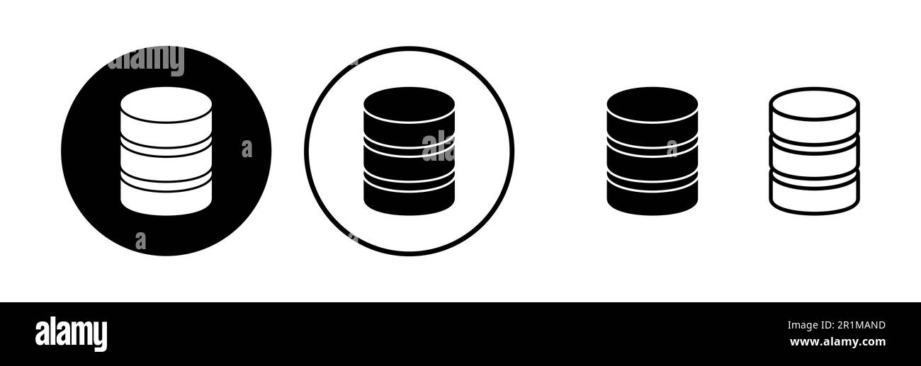 Database Icon Vector Server Icon Storage Stock Vector Image And Art Alamy