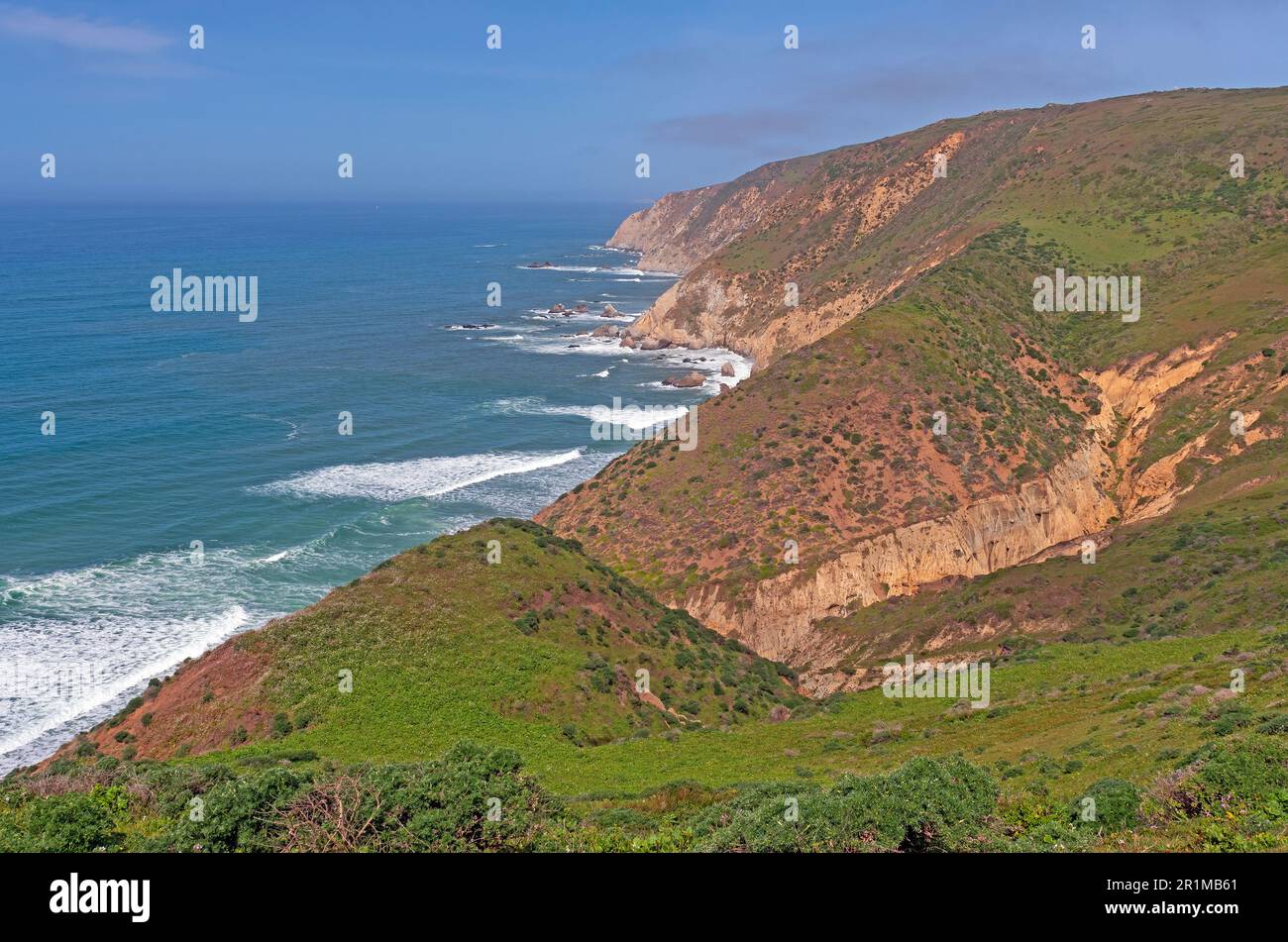 Coastal Hills on a Sunny Day at Point Reyes National Seashore in ...
