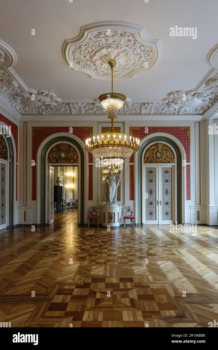 Interior of Christiansborg Palace in Copenhagen, Denmark Stock Photo ...