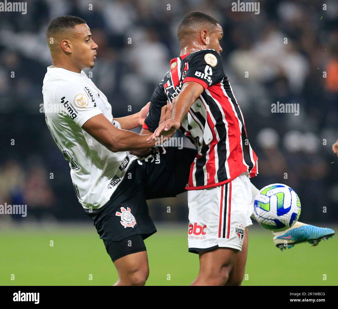 Sao Paulo, Brazil. 14th May, 2023. Murillo and Caio during a match ...