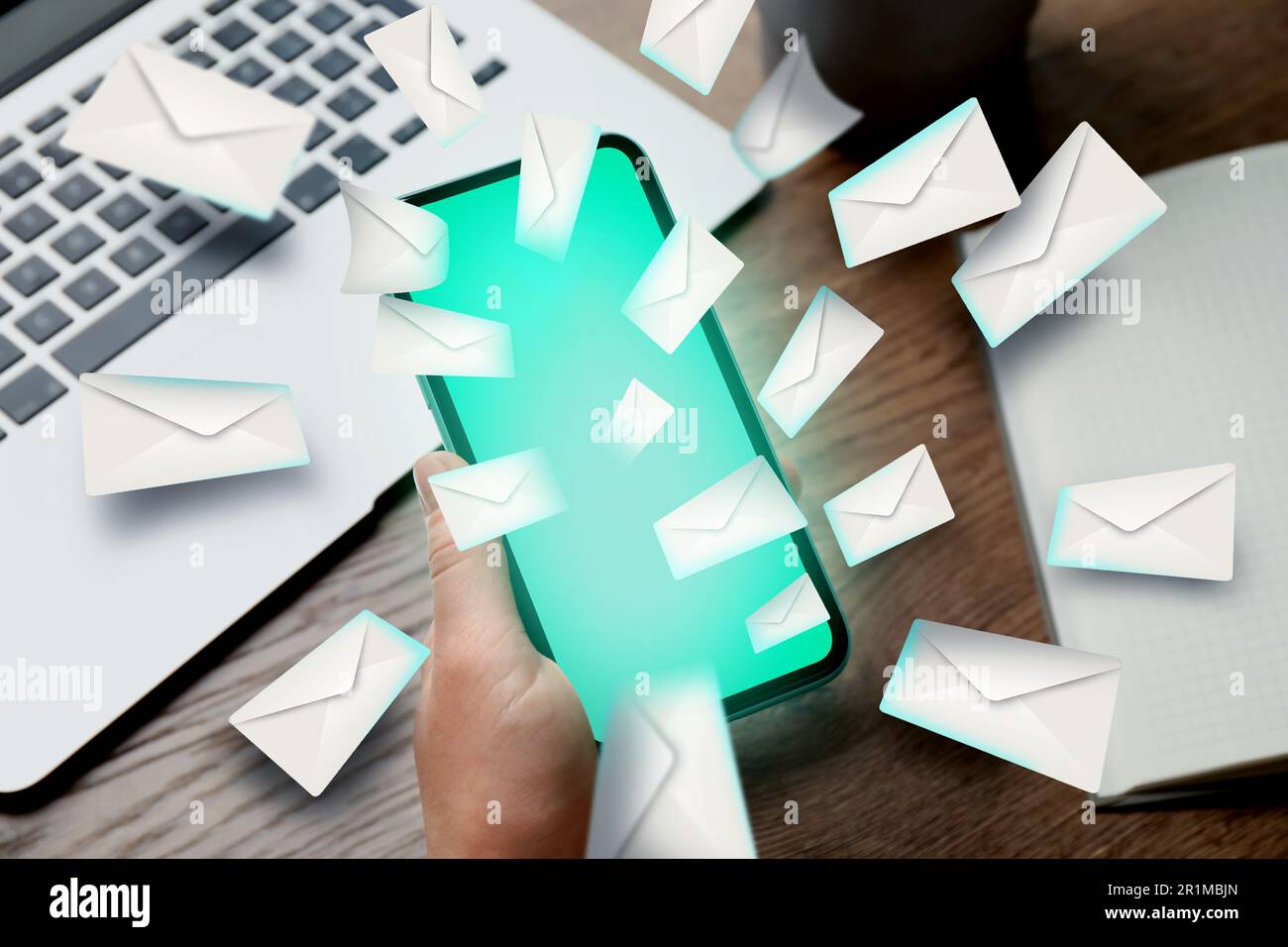 Flying apple illustration hi-res stock photography and images - Alamy