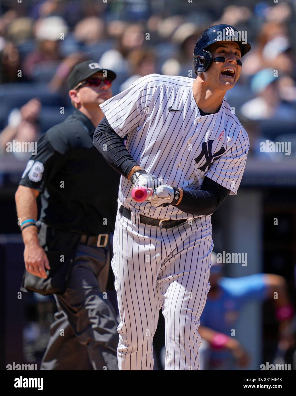 New York Yankees' Anthony Rizzo hits a two-run home run off Tampa Bay ...