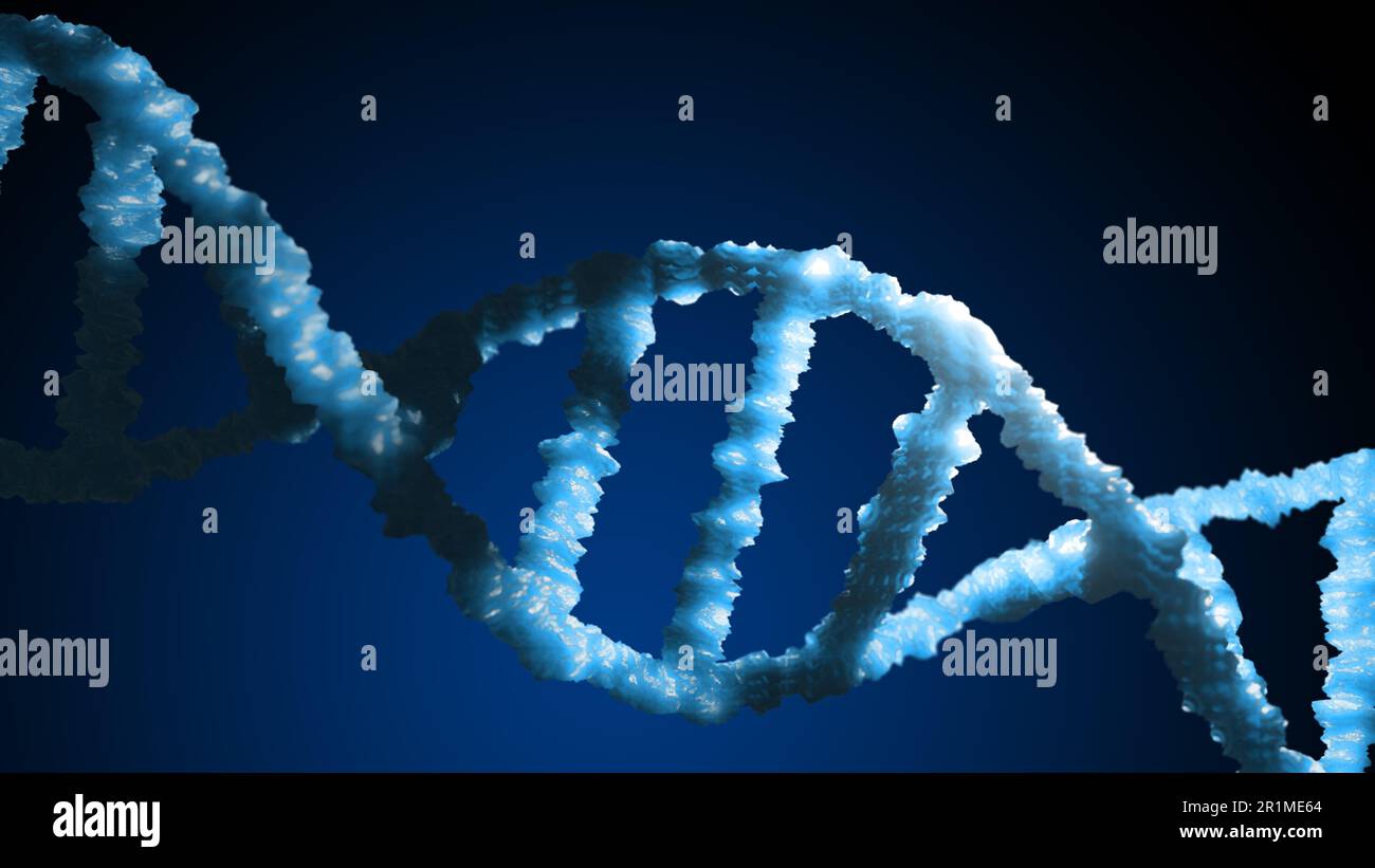 Structure of DNA on dark background. Illustration Stock Photo - Alamy