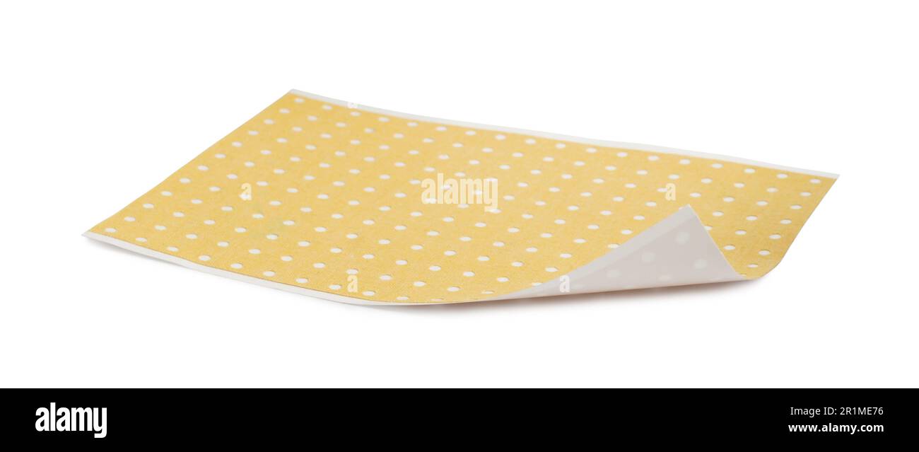 Pepper plaster isolated on white. Alternative medicine Stock Photo - Alamy