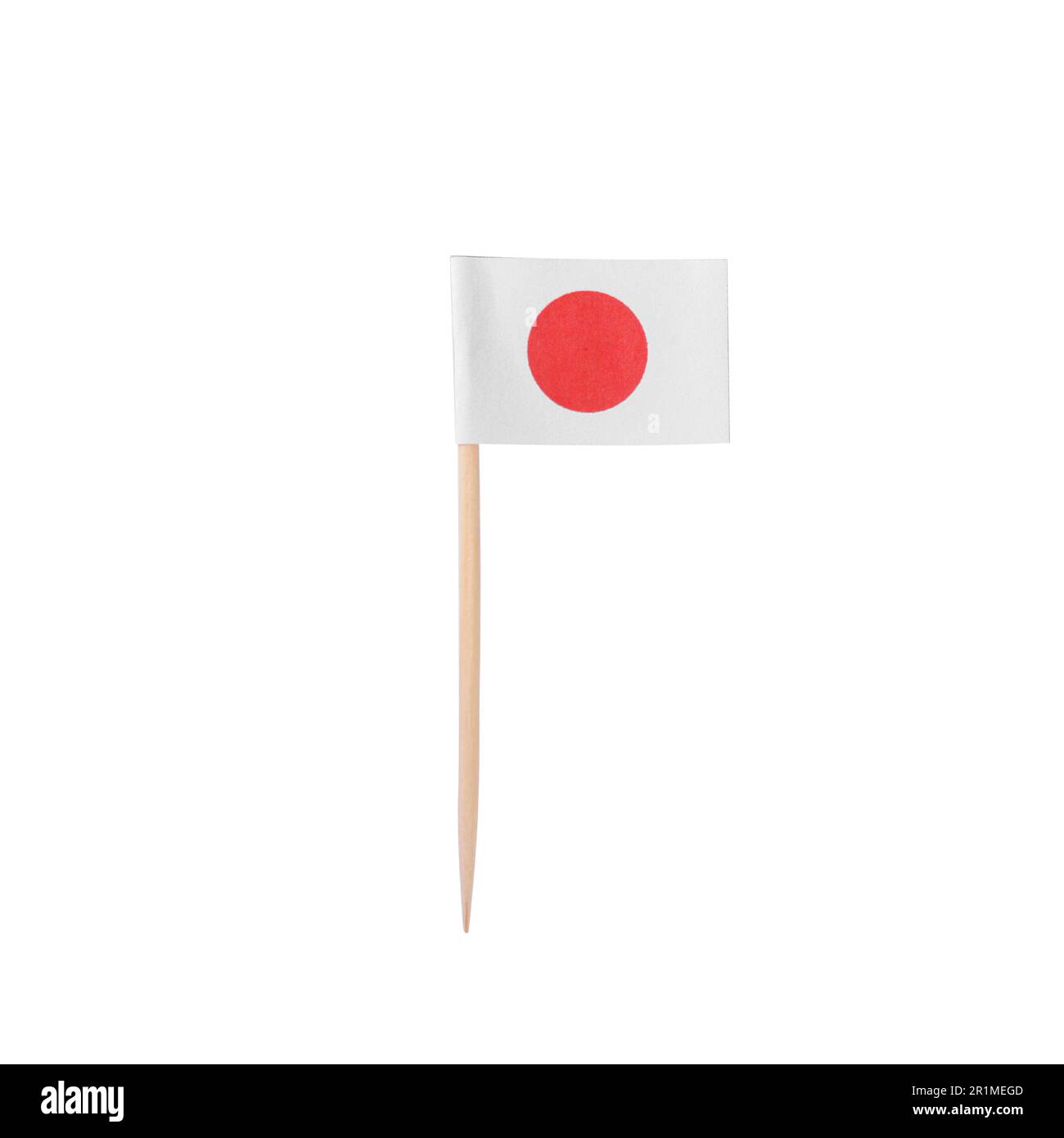 Small paper flag of Japan isolated on white Stock Photo - Alamy
