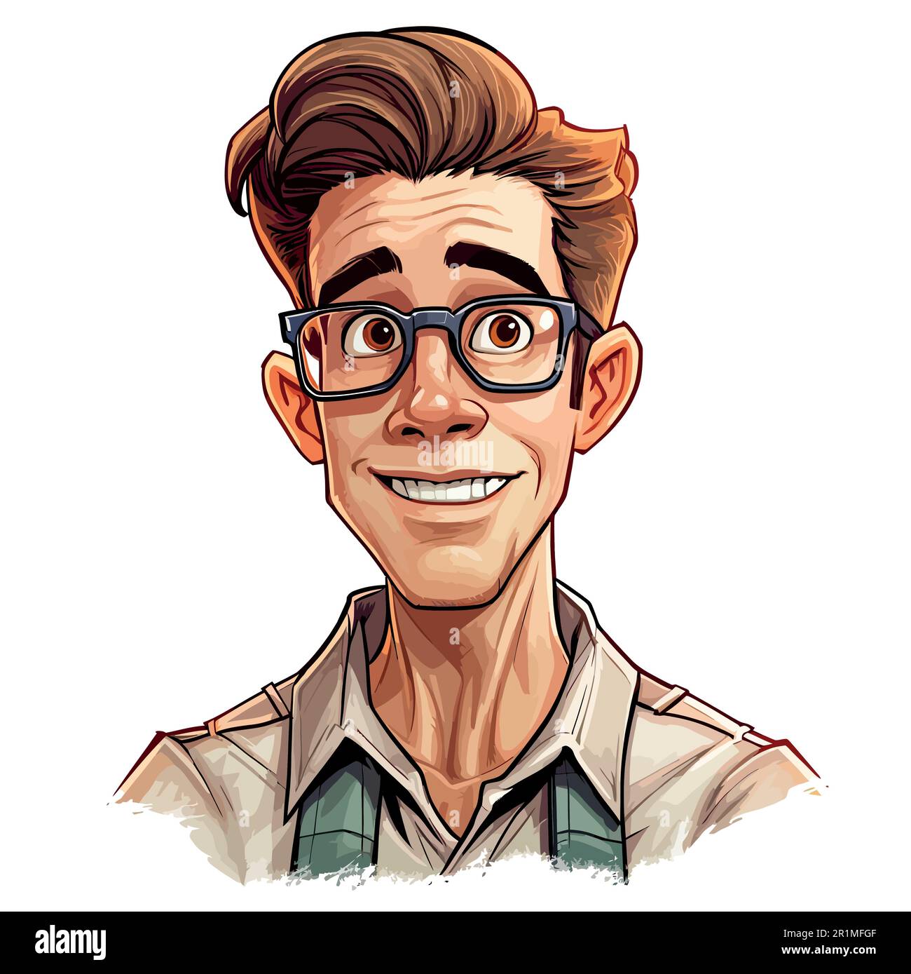 Blue collar worker white background Stock Vector Images - Alamy