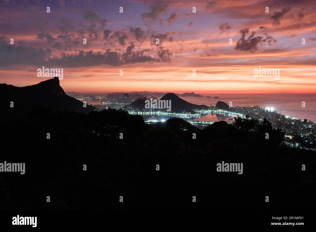 dawn in chinese view in Rio de Janeiro, Brazil Stock Photo - Alamy
