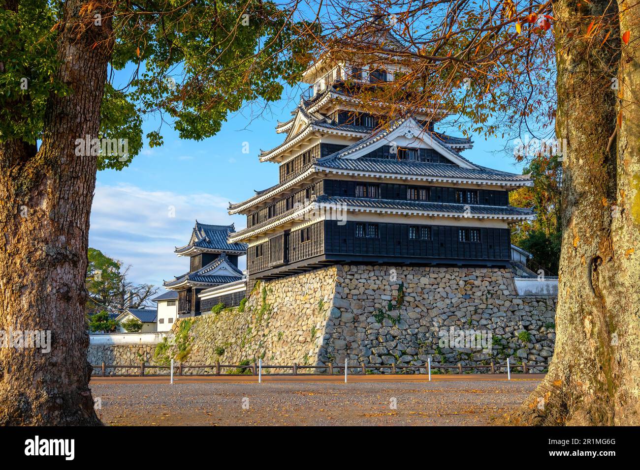 Nakatsu, Japan - Nov 26 2022: Nakatsu Castle known as one of the three ...