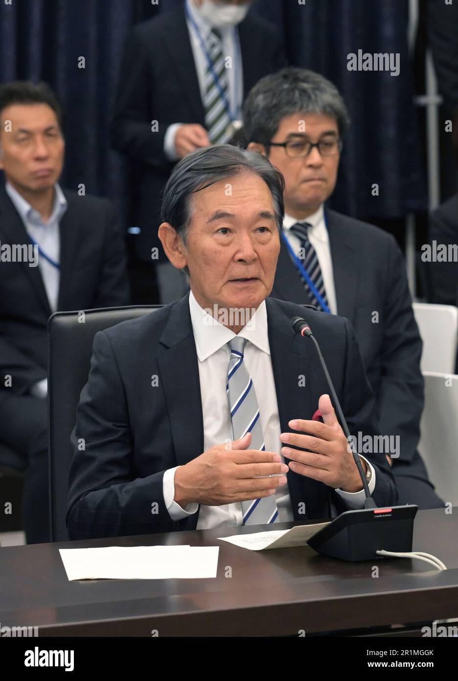 Commissioner of the Japanese Agency for Cultural Affairs Shunichi Tokura attends the opening ...