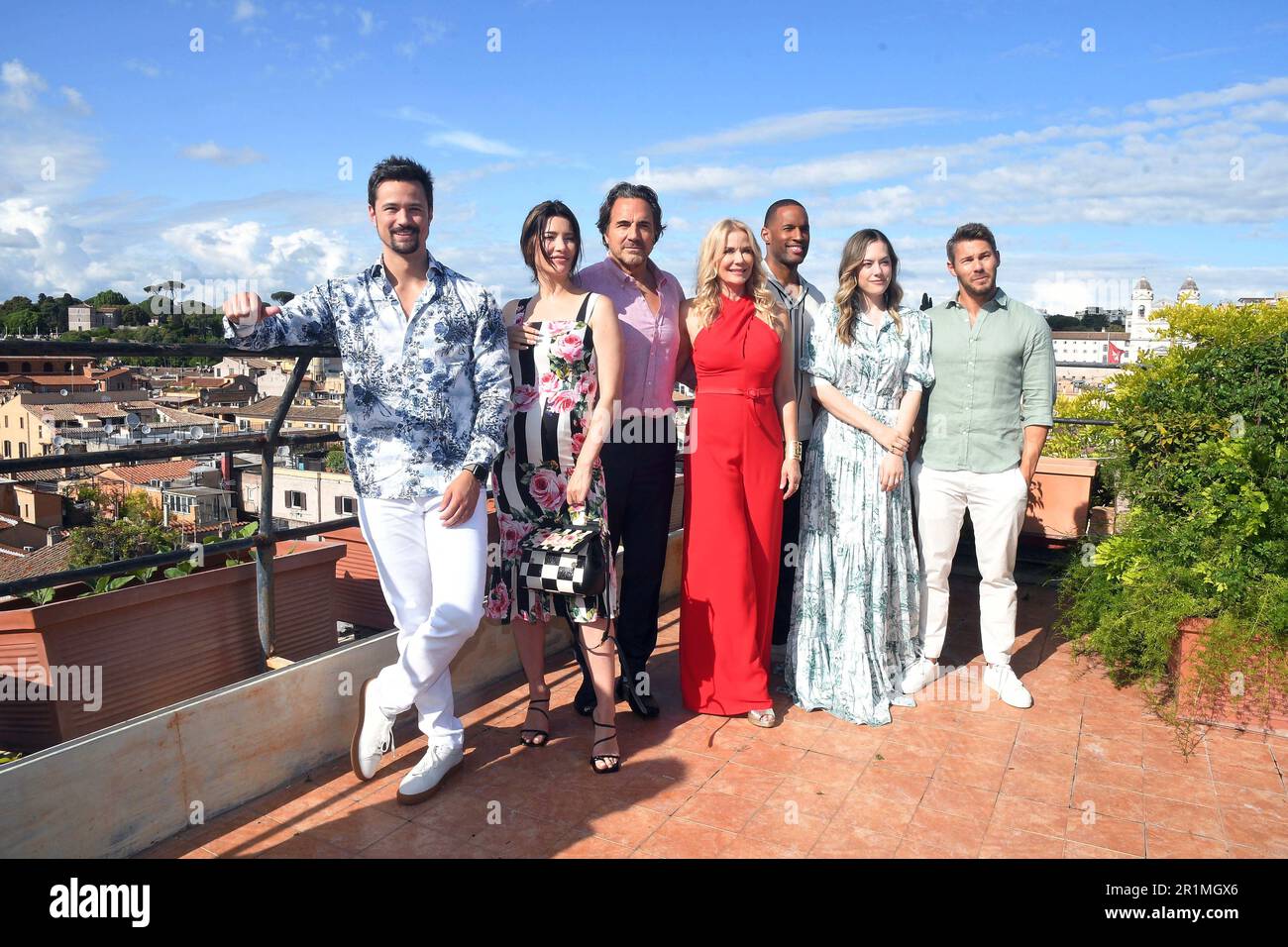 Rome, Italy. 14th May, 2023. Rome, Hotel Plaza The Cast of " Beautiful ...