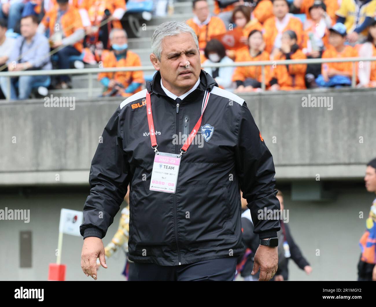 Tokyo, Japan. 14th May, 2023. Kubota Spears Funabashi Tokyo-bay head ...