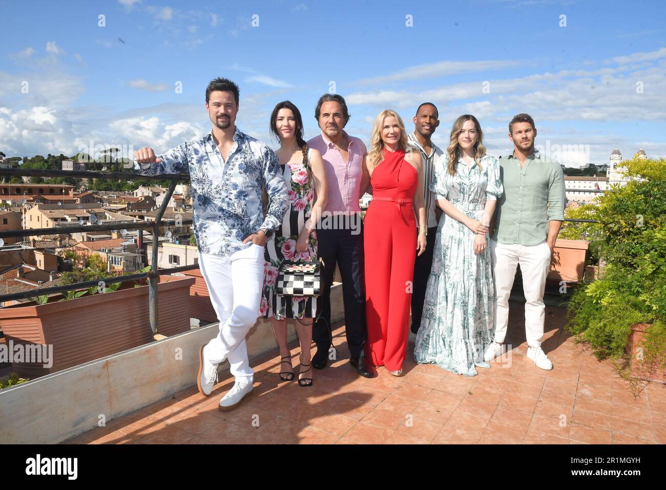 Rome, Italy. 14th May, 2023. Rome, Hotel Plaza The Cast of " Beautiful ...