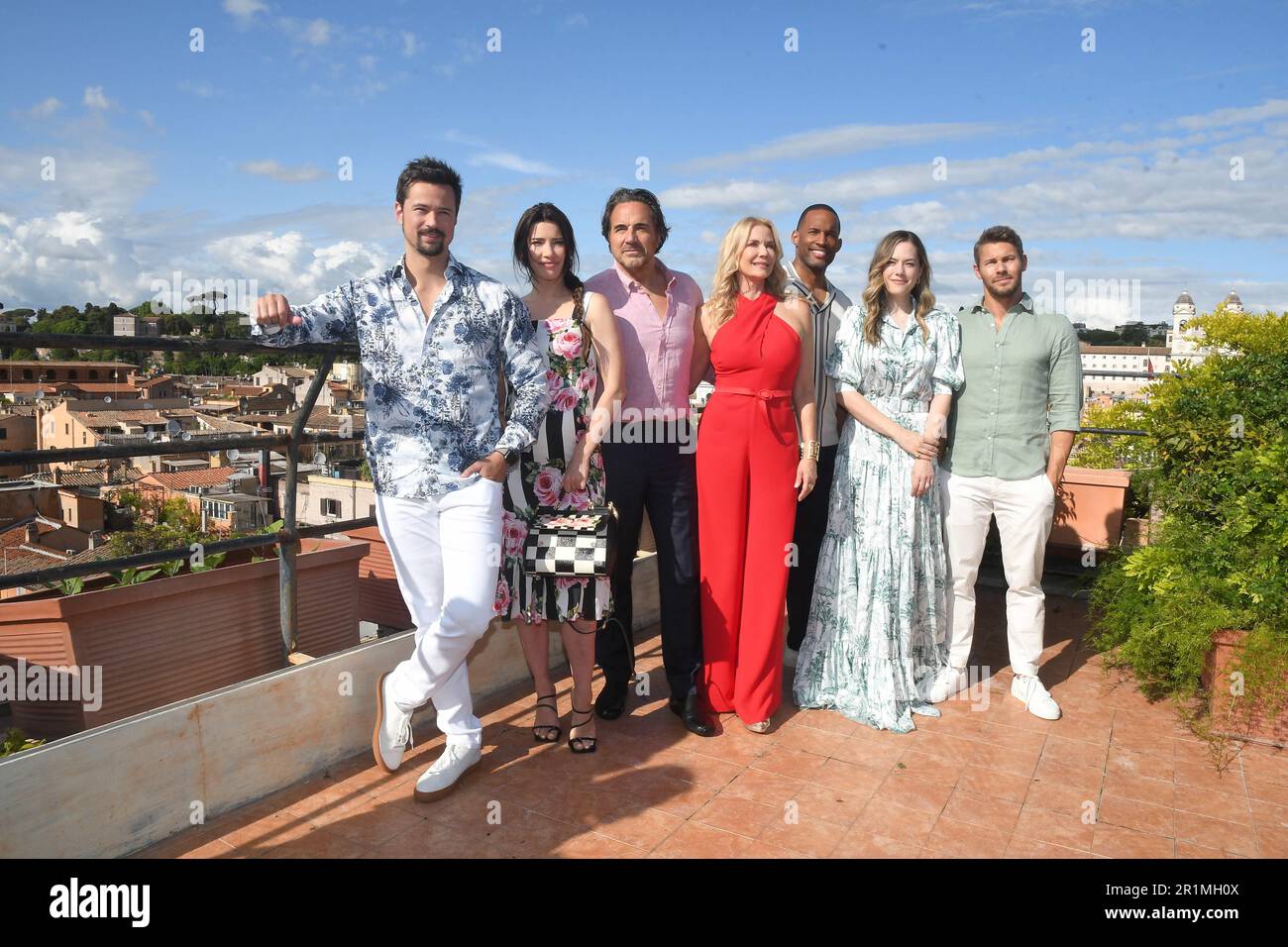 Rome, Italy. 14th May, 2023. Rome, Hotel Plaza The Cast of " Beautiful ...