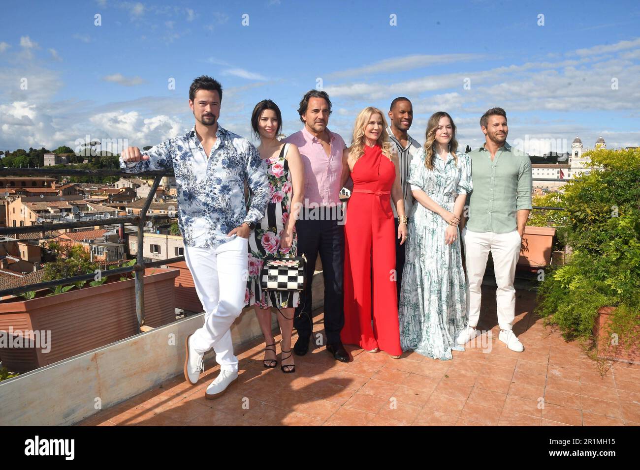 Rome, Italy. 14th May, 2023. Rome, Hotel Plaza The Cast of " Beautiful ...