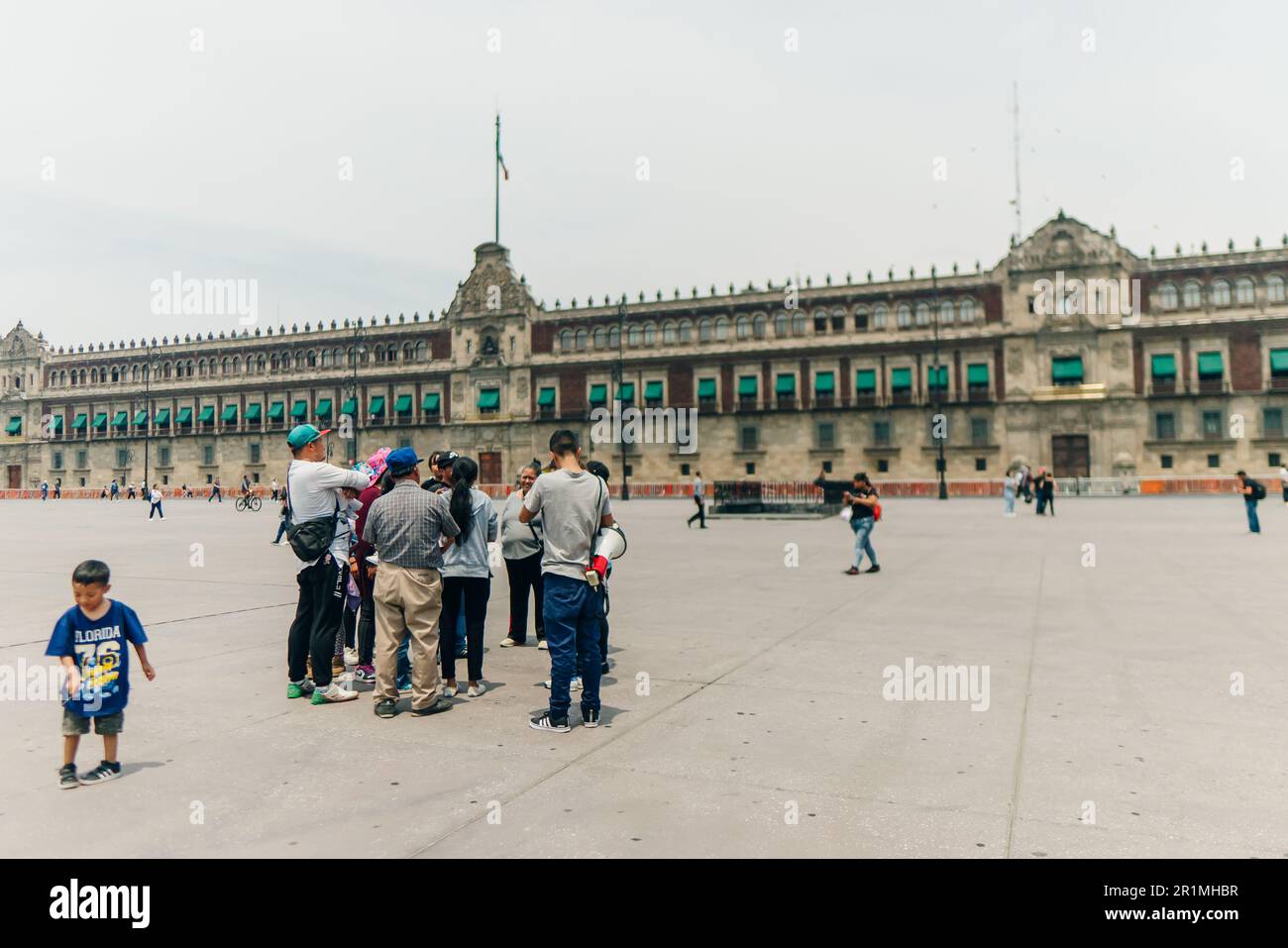Zocalo Constitution Square and National Palace Spanish: Palacio ...