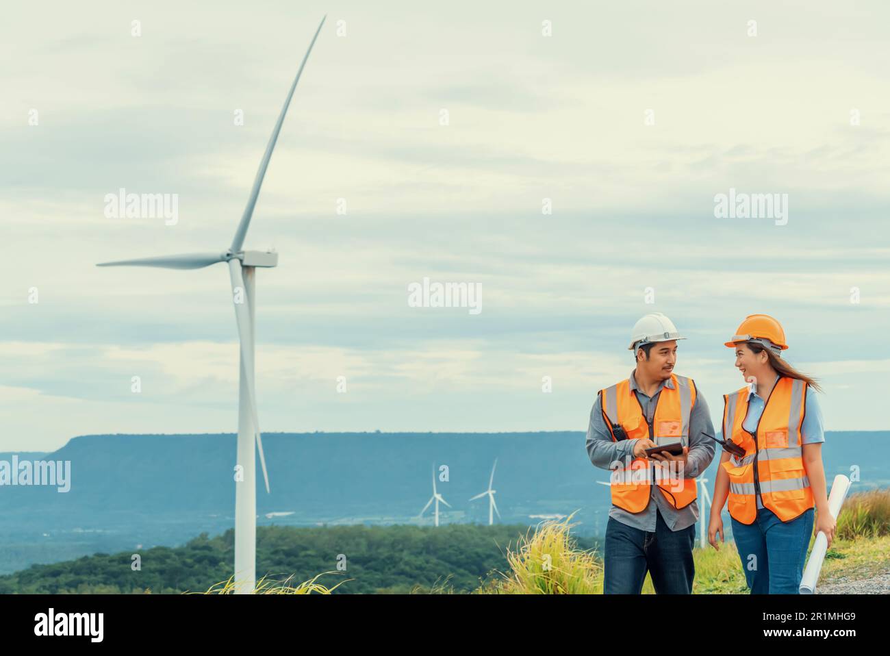 Engineers working on a wind turbine hi-res stock photography and images ...