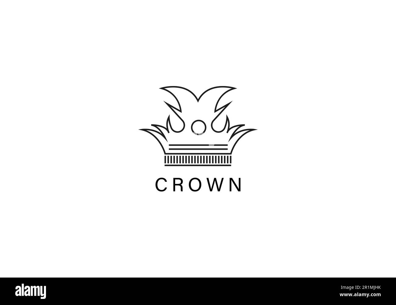 abstract Crown Logo Vector Template Stock Vector Image & Art - Alamy