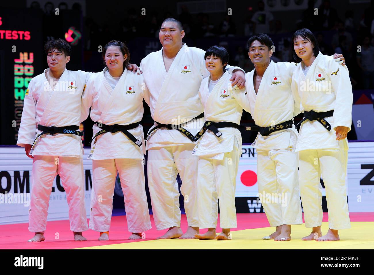 Ali Bin Hamad Al Attiyah Arena, Doha, Qatar. 14th May, 2023. Japan team group (JPN), MAY 14 ...