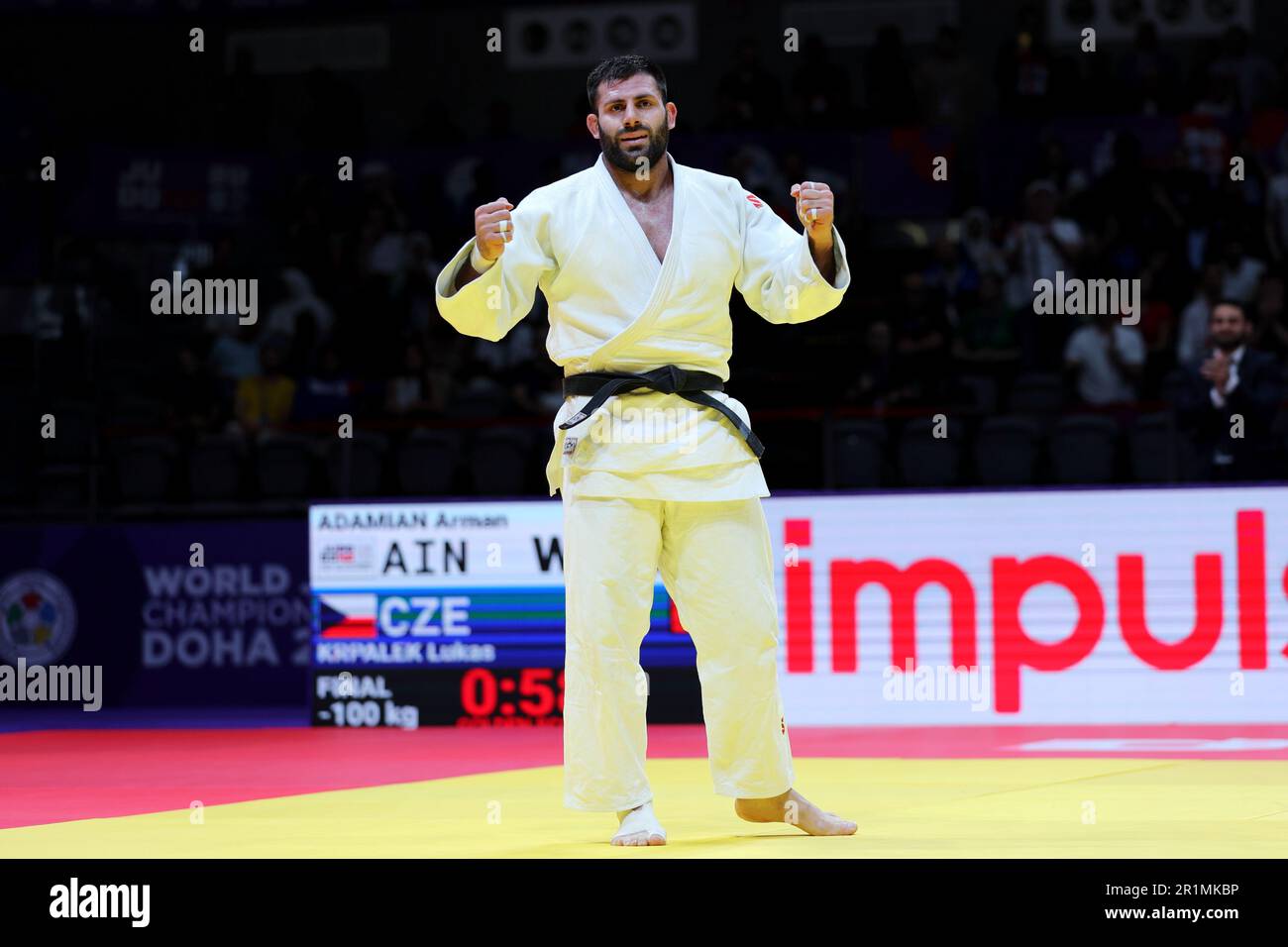 Ali Bin Hamad Al Attiyah Arena, Doha, Qatar. 12th May, 2023. Arman Adamian (AIN), MAY 12, 2023 ...