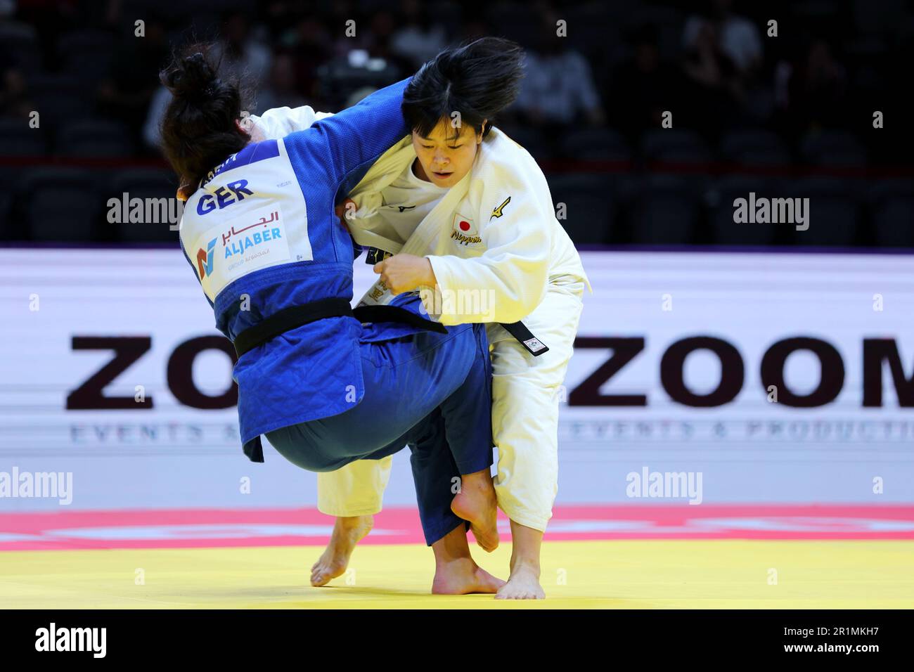 Ali Bin Hamad Al Attiyah Arena, Doha, Qatar. 12th May, 2023. (L-R) Alina Boehm (GER), Shori ...