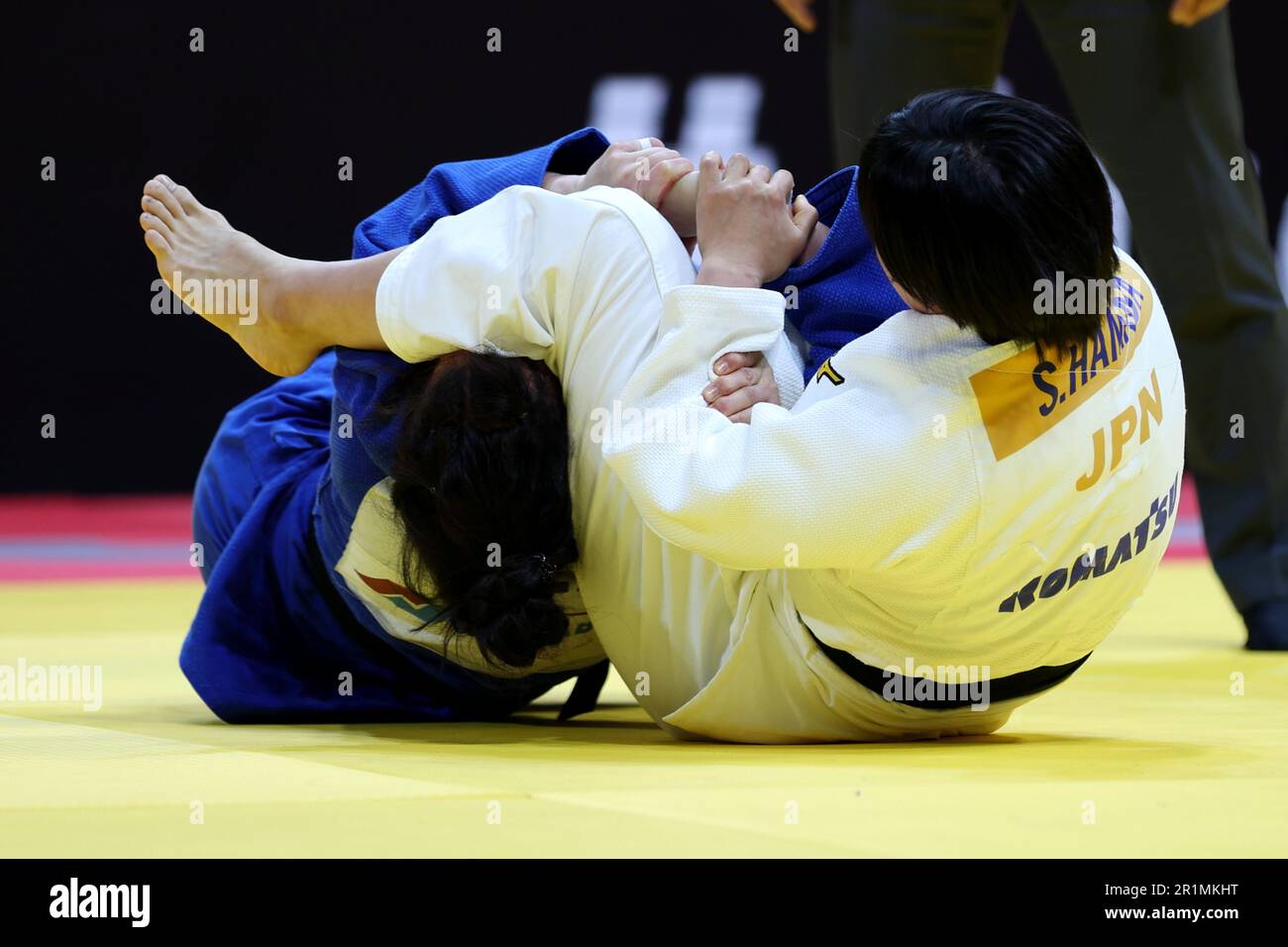 Ali Bin Hamad Al Attiyah Arena, Doha, Qatar. 12th May, 2023. (L-R) Alina Boehm (GER), Shori ...