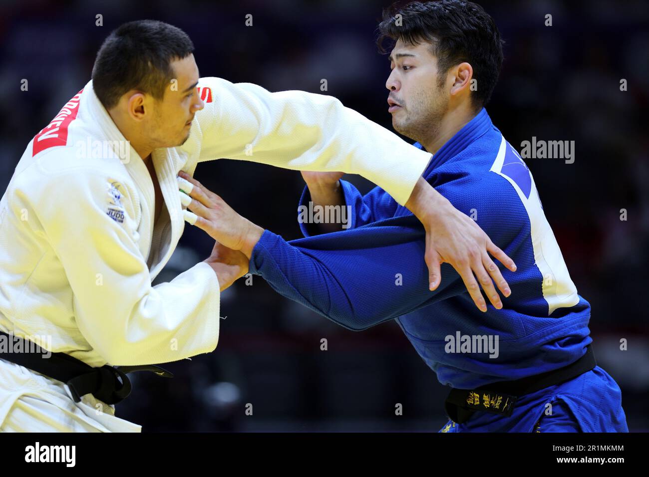 Ali Bin Hamad Al Attiyah Arena, Doha, Qatar. 12th May, 2023. (L-R) Muzaffarbek Turoboyev (UZB ...