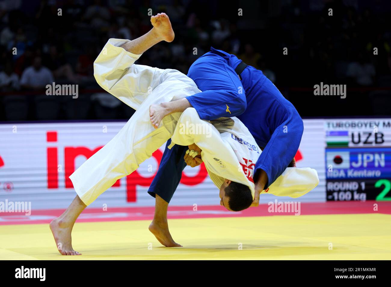 Ali Bin Hamad Al Attiyah Arena, Doha, Qatar. 12th May, 2023. (Top-Bottom) Kentaro Iida (JPN ...