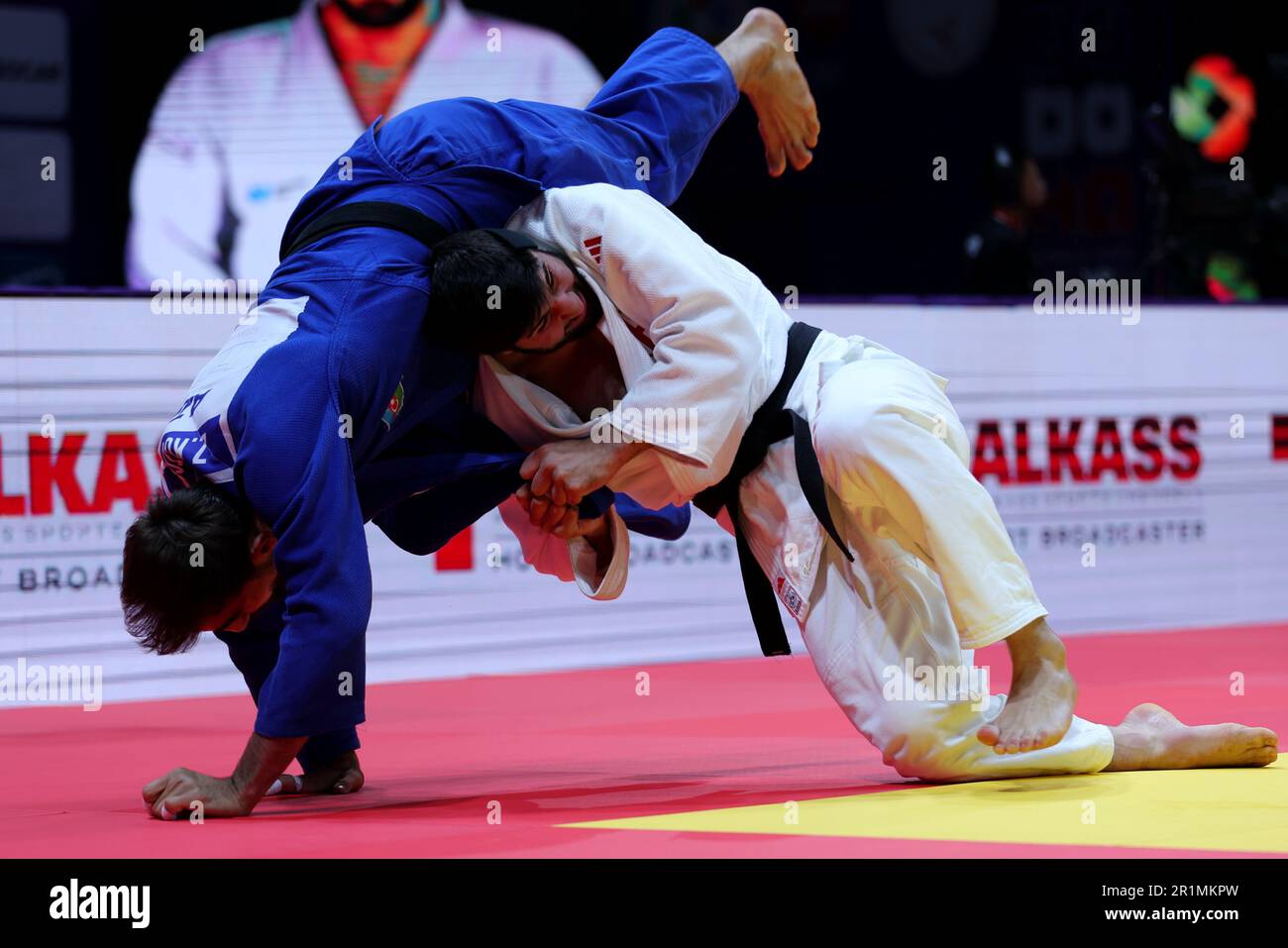 Ali Bin Hamad Al Attiyah Arena, Doha, Qatar. 12th May, 2023. (L-R) Zelym Kotsoiev (AZE), Ilia ...