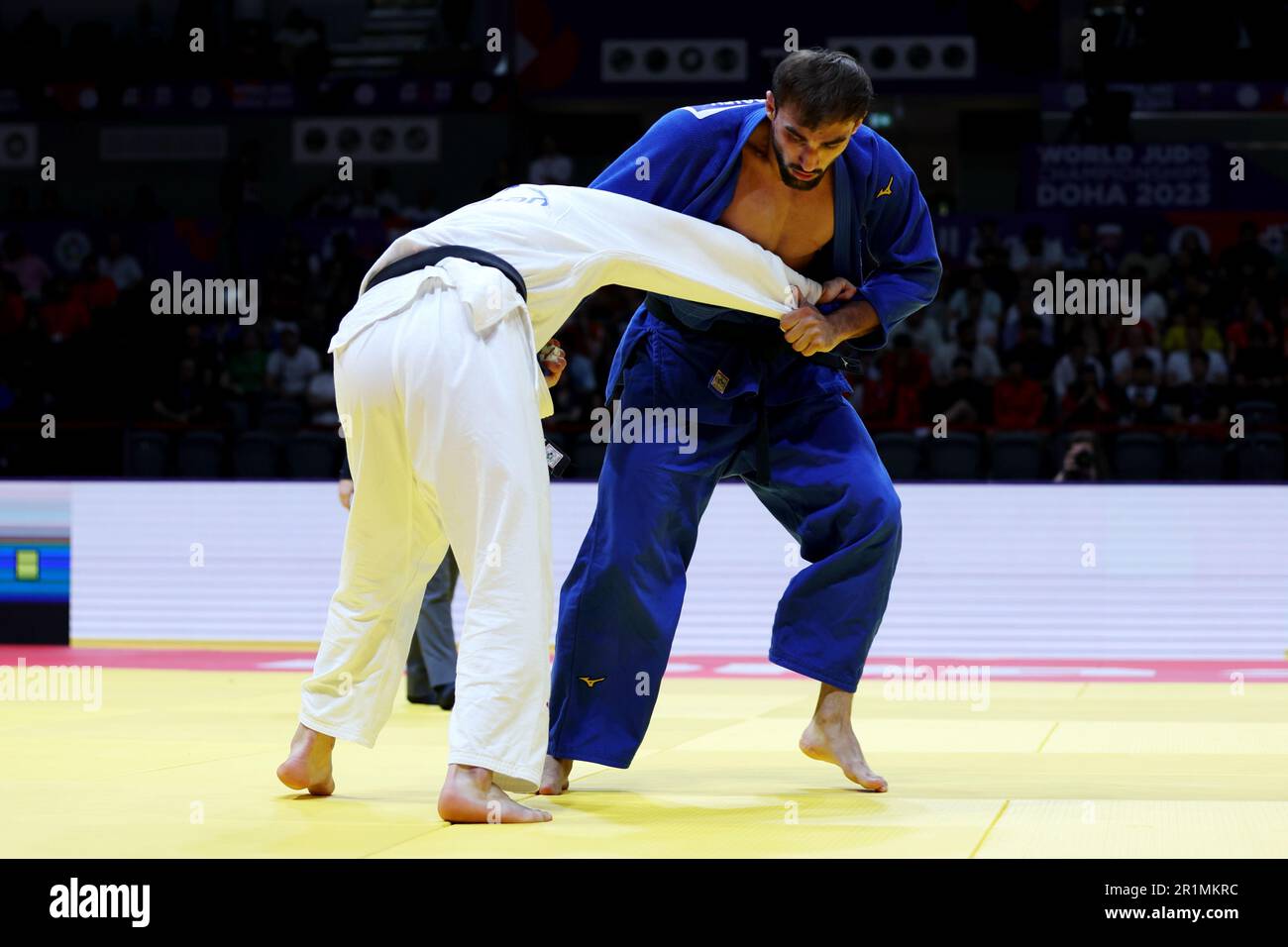 (L-R) Ilia Sulamanidze (GEO), Zelym Kotsoiev (AZE), MAY 12, 2023 -Judo ...