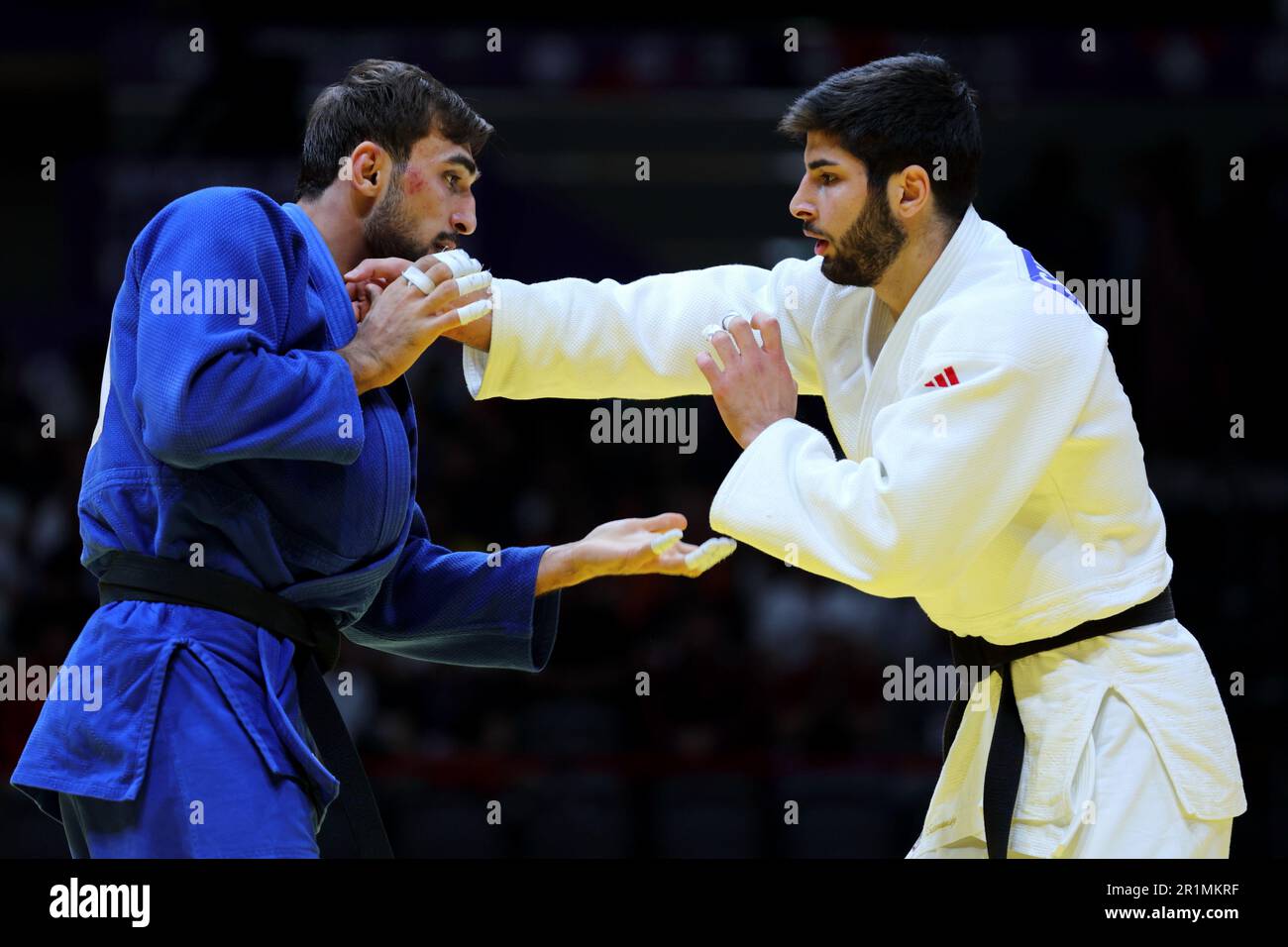 (L-R) Zelym Kotsoiev (AZE), Ilia Sulamanidze (GEO), MAY 12, 2023 -Judo : World Judo ...