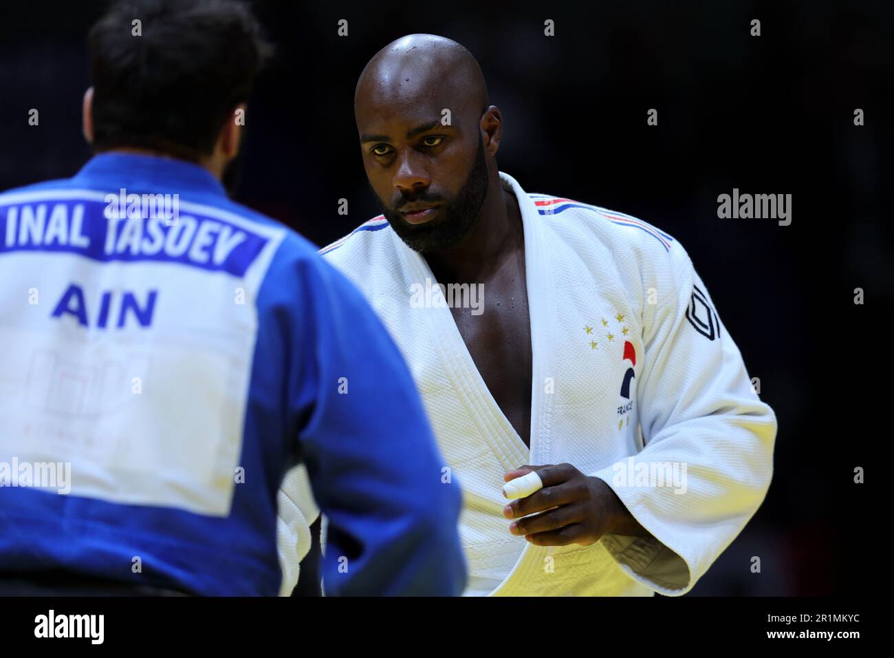 Ali Bin Hamad Al Attiyah Arena, Doha, Qatar. 13th May, 2023. (L-R) Inal Tasoev (AIN), Teddy ...