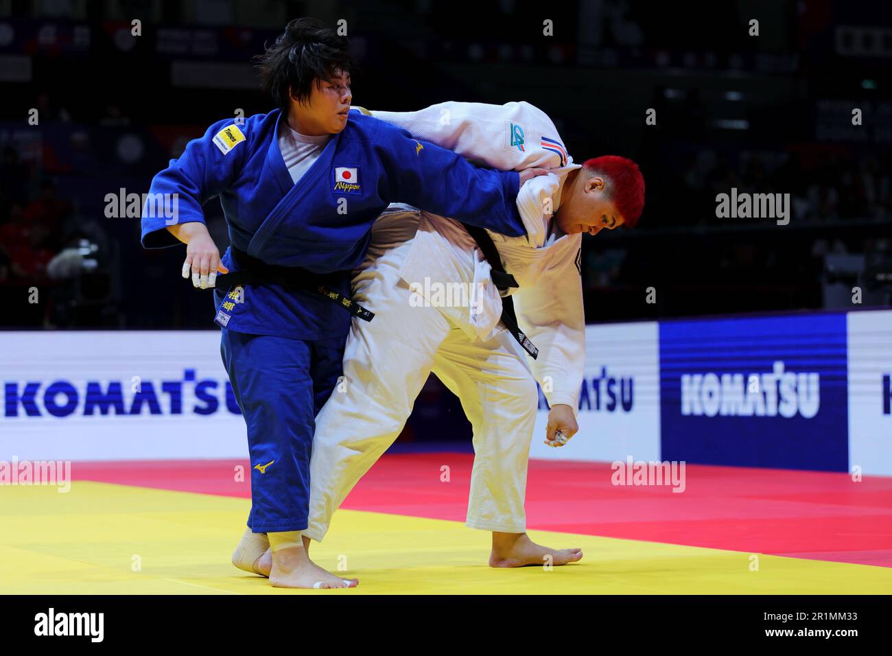 Ali Bin Hamad Al Attiyah Arena, Doha, Qatar. 13th May, 2023. (L-R) Akira Sone (JPN), Julia ...
