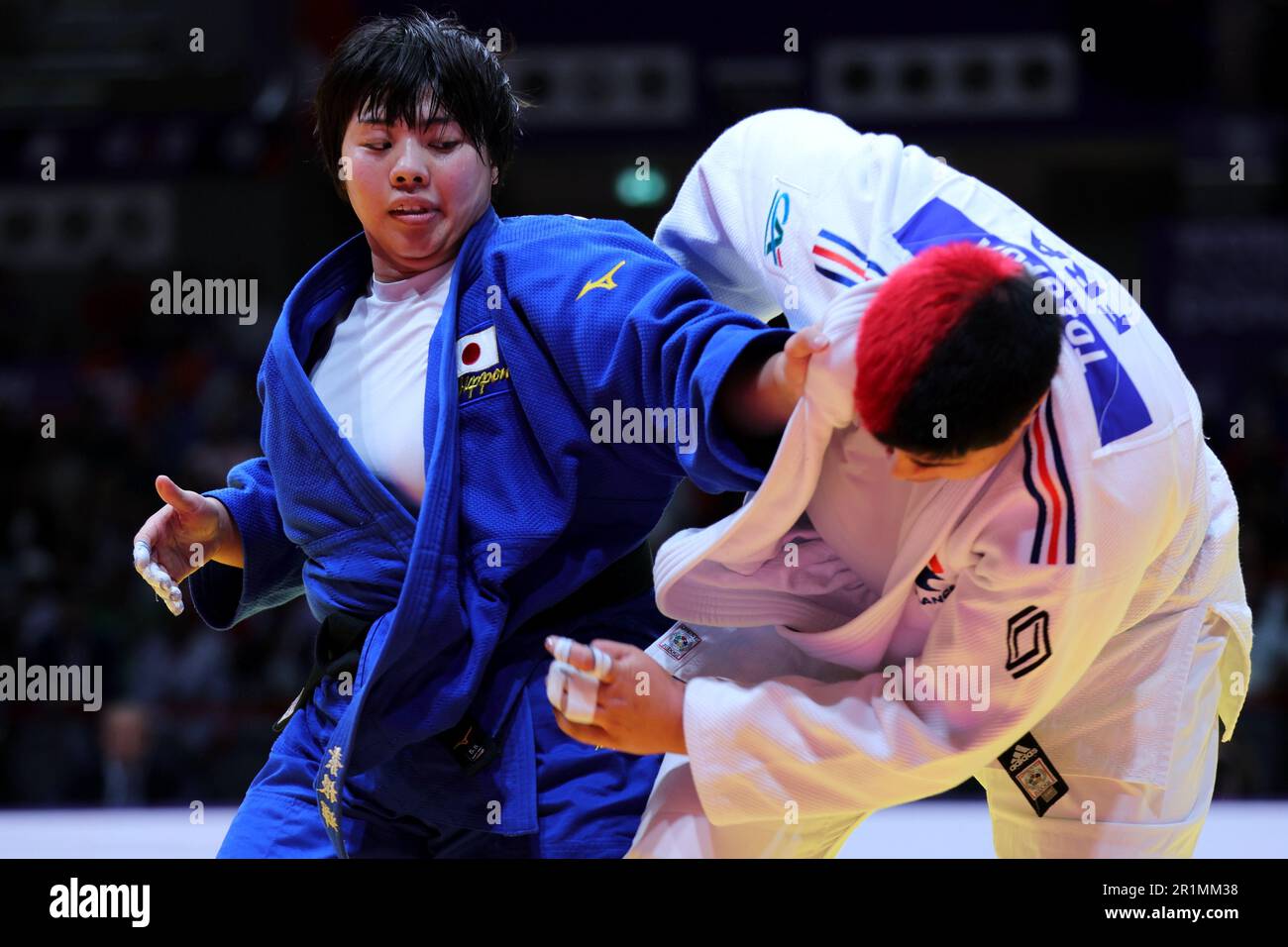 Ali Bin Hamad Al Attiyah Arena, Doha, Qatar. 13th May, 2023. (L-R) Akira Sone (JPN), Julia ...