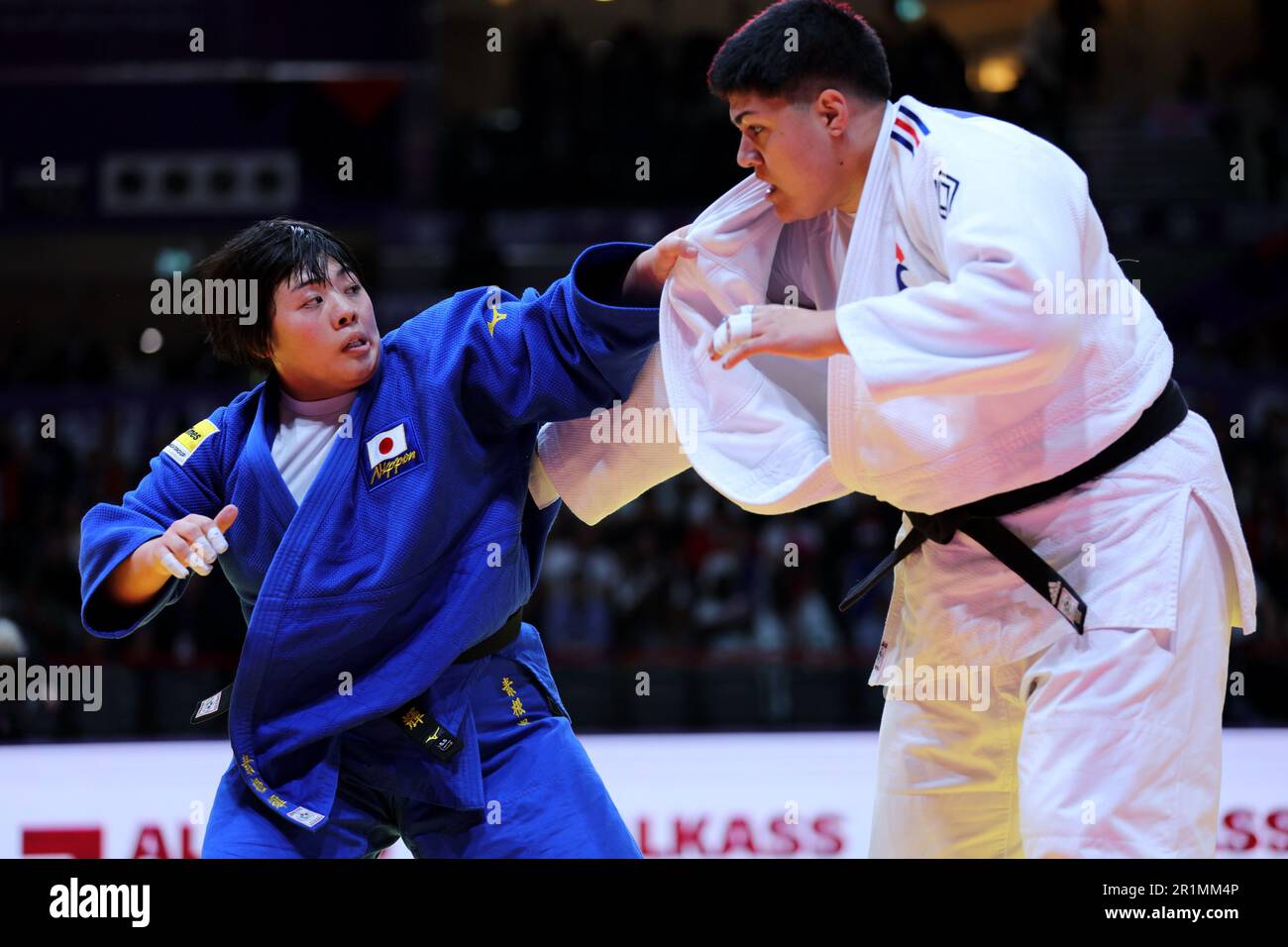Ali Bin Hamad Al Attiyah Arena, Doha, Qatar. 13th May, 2023. (L-R) Akira Sone (JPN), Julia ...