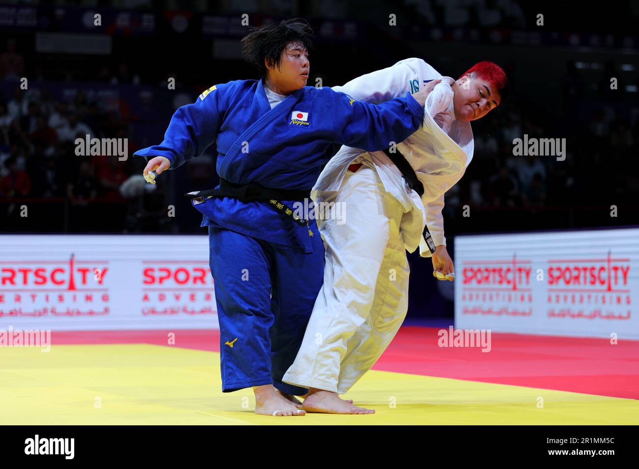 Ali Bin Hamad Al Attiyah Arena, Doha, Qatar. 13th May, 2023. (L-R) Akira Sone (JPN), Julia ...