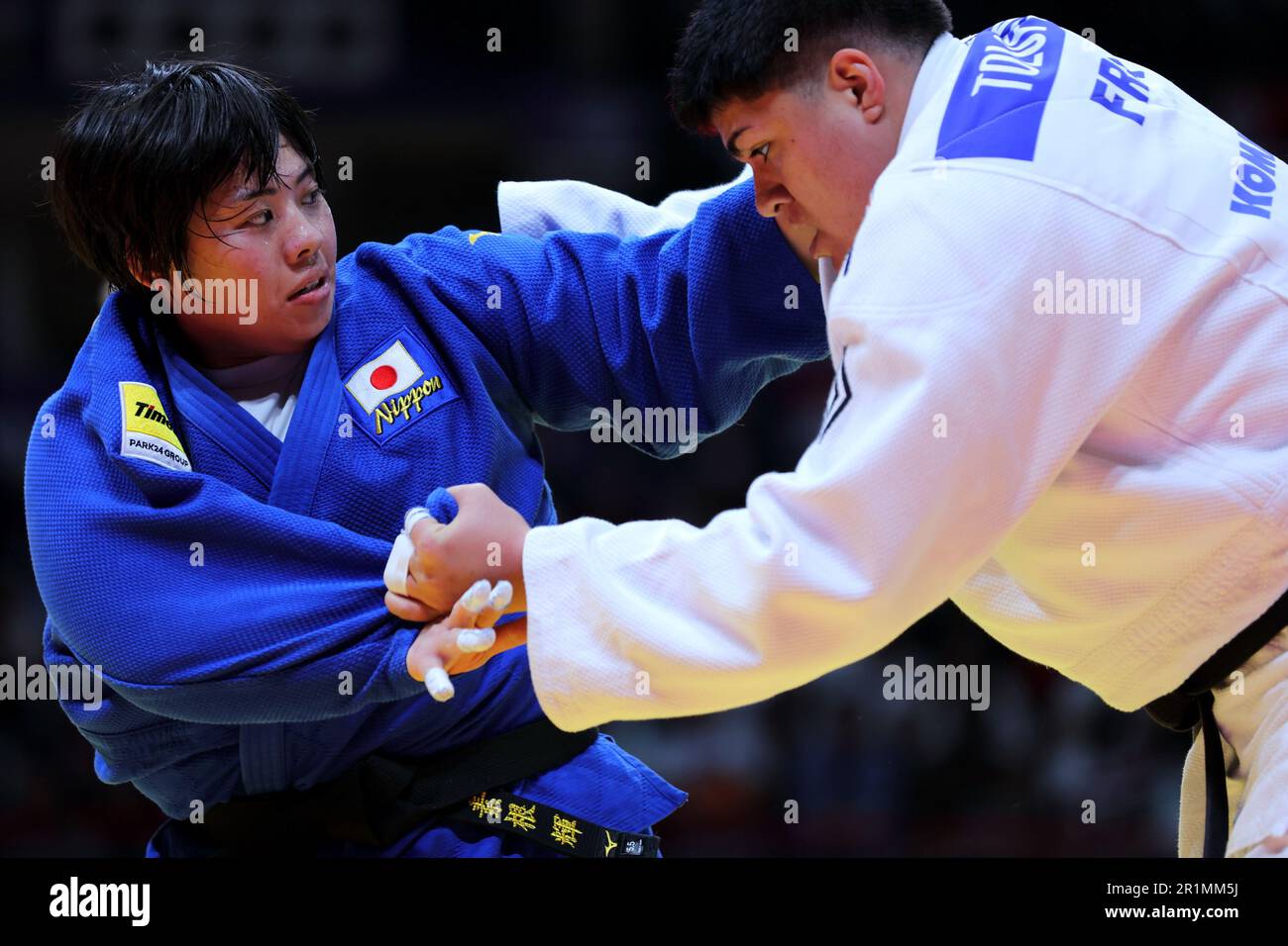 Ali Bin Hamad Al Attiyah Arena, Doha, Qatar. 13th May, 2023. (L-R) Akira Sone (JPN), Julia ...